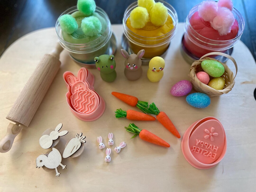 Easter Play Dough Kit - Etsy UK