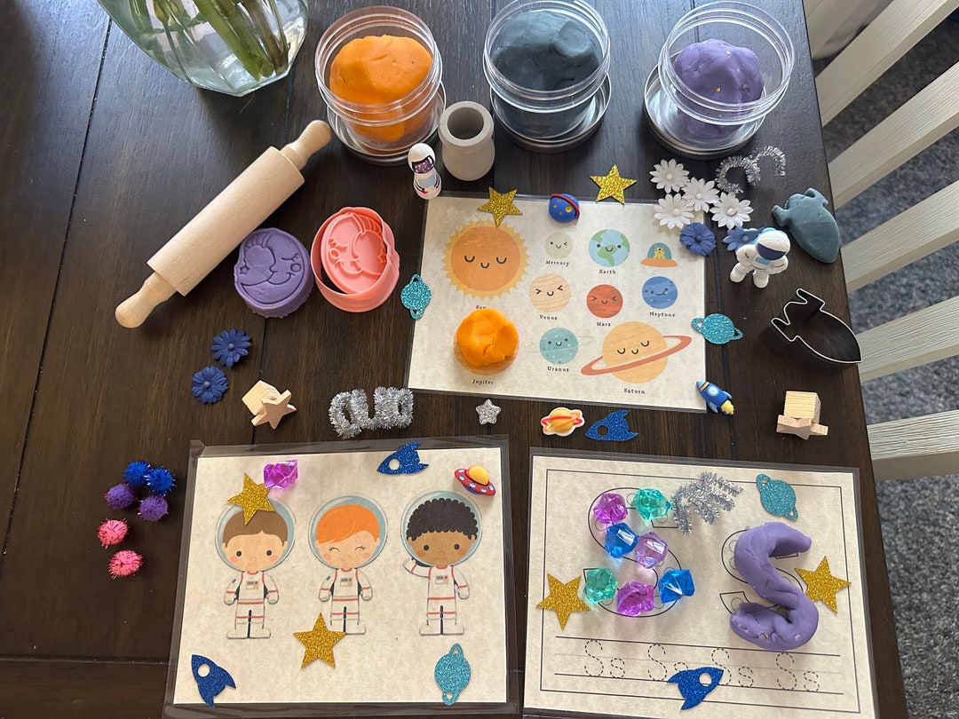 Homemade Play Dough Outer Space Kit - Etsy