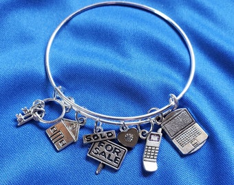 Real Estate Agent Charm Bracelet - Etsy