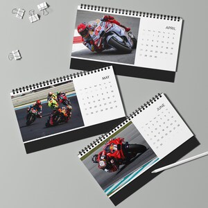 Motogp Desk Calendar 2025 Graphic Racing Gift, Best Race Moments ...