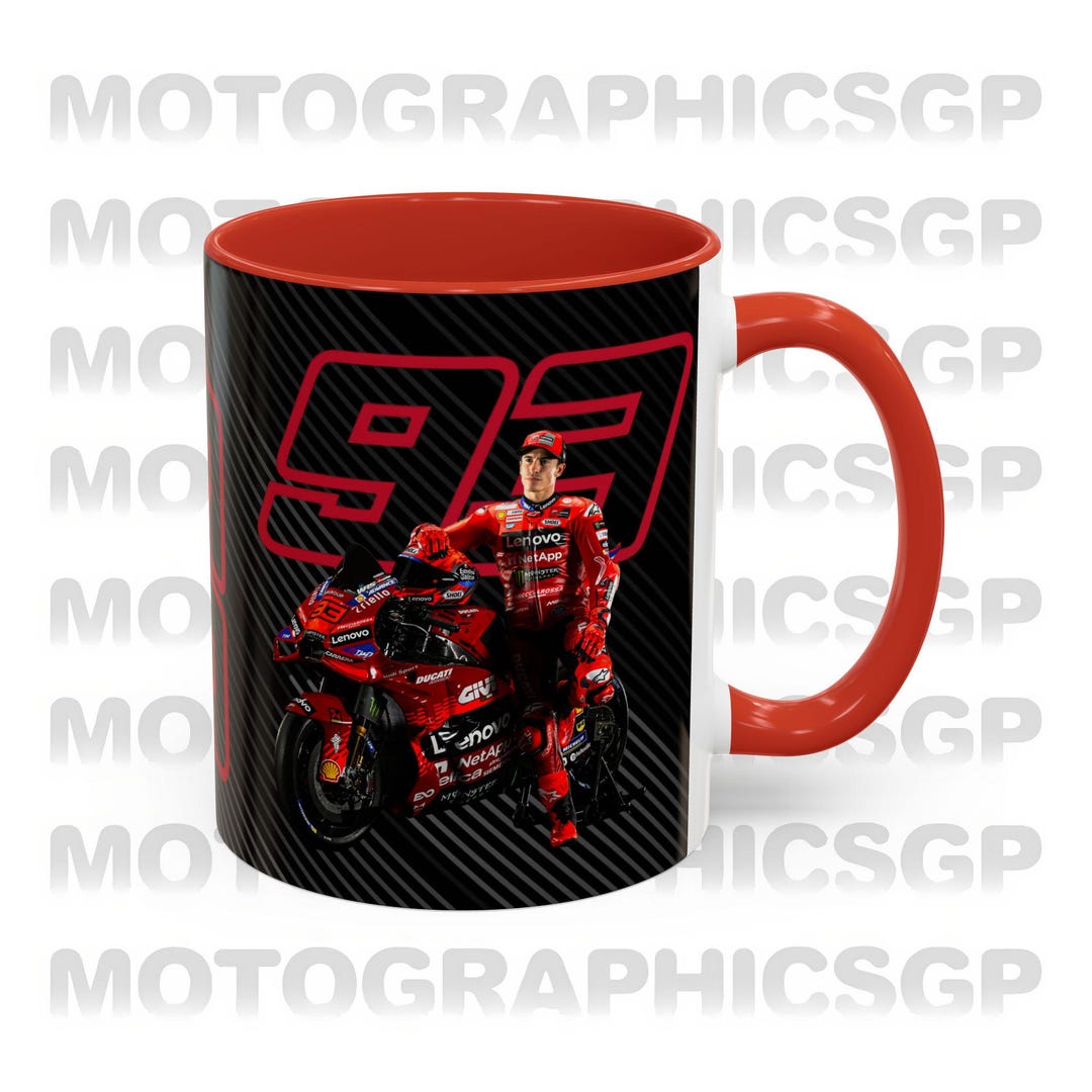 Motogp Mug Marc Marquez 93 Ducati 2025, Graphic Race Mug, Gift Mug ...