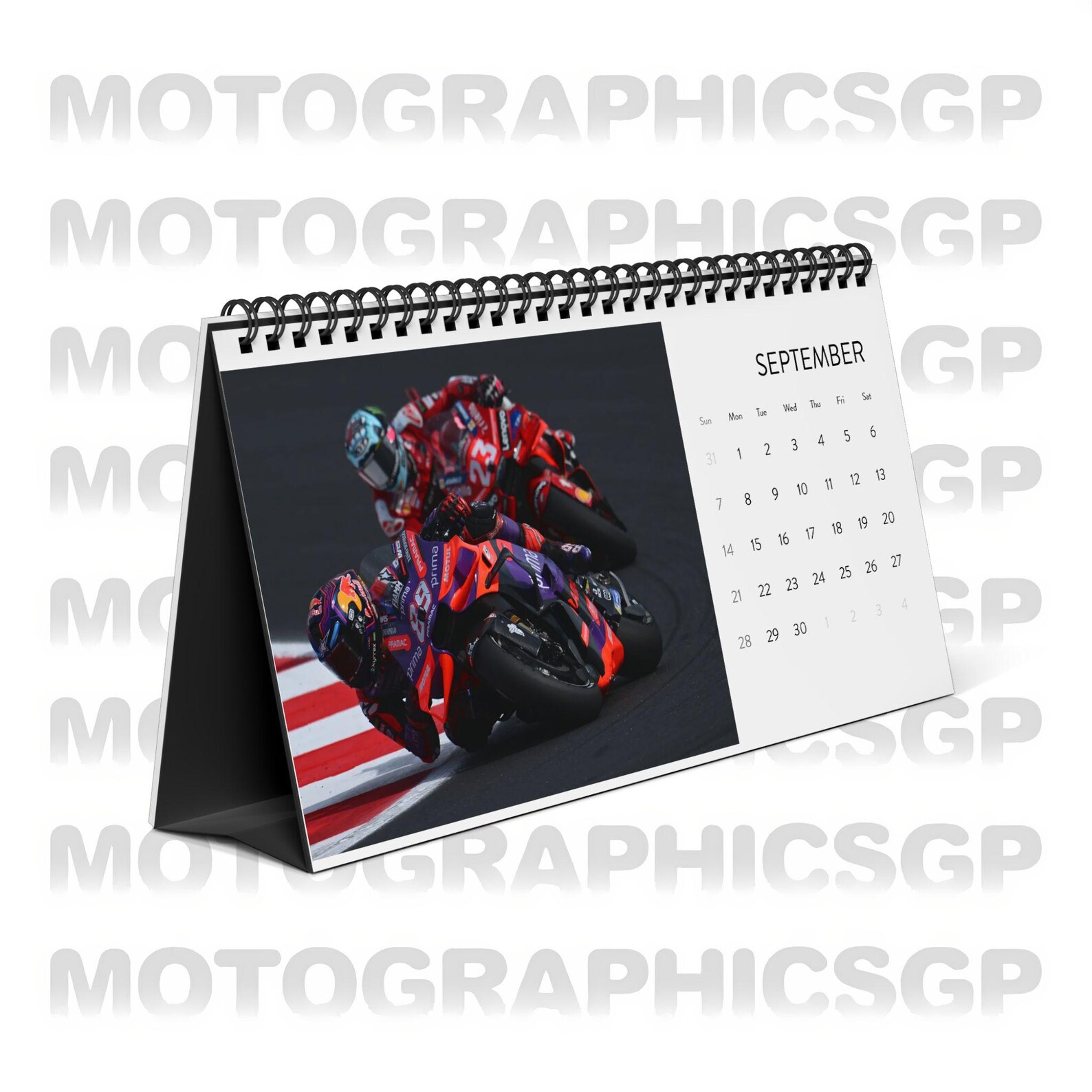 Motogp Desk Calendar 2025 Graphic Racing Gift, Best Race Moments ...