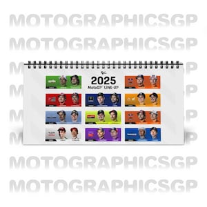 Motogp Desk Calendar 2025 Graphic Racing Gift, Best Race Moments ...