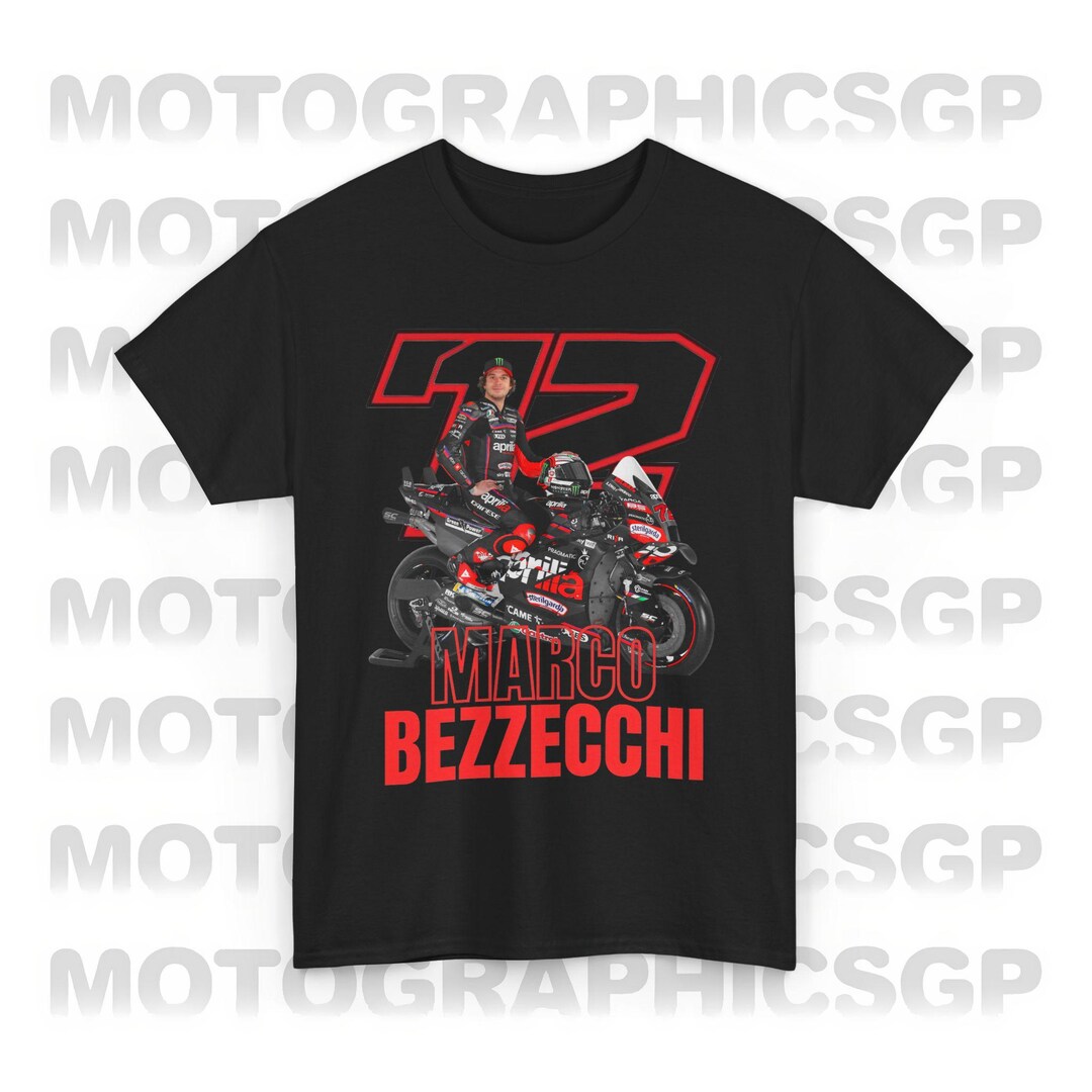 Motogp Marco Bezzecchi Aprilia 2025 Shirt Racing Bezzecchi 72 Graphic ...
