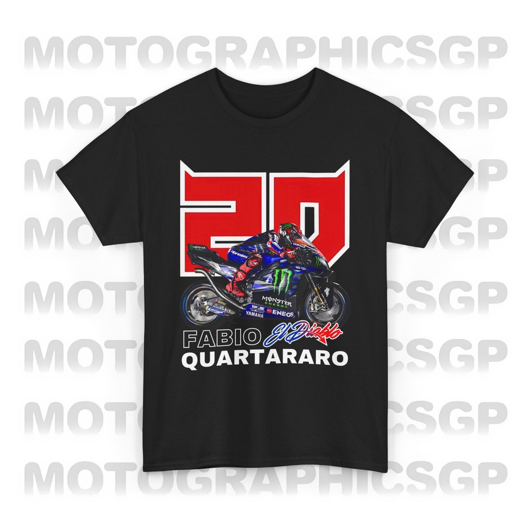 Motogp Fabio Quartararo 20 Shirt Graphic Quartararo Yamaha Merchandise ...