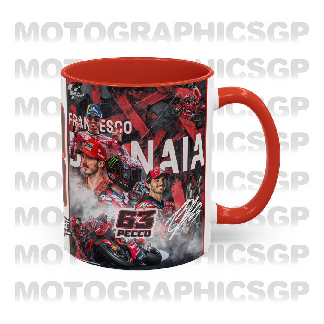 Motogp Bagnaia Ducati 2025 Mug Racing Gift, Francesco Bagnaia ...