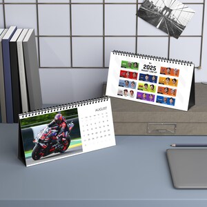 Motogp Desk Calendar 2025 Graphic Racing Gift, Best Race Moments ...