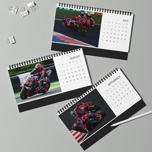 Motogp Desk Calendar 2025 Graphic Racing Gift, Best Race Moments ...