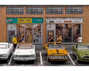 1/64 Scale Backdrop Diorama Display Diecast Vehicles Digital Download ...