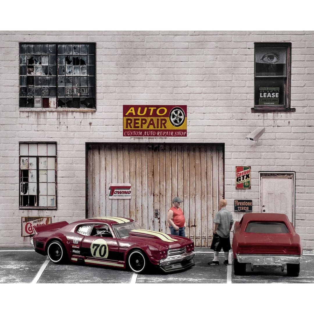 1/64 Scale Backdrop Diorama Display Diecast Vehicles Digital Download ...