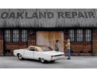 1/64 Scale Backdrop Diorama Display Diecast Vehicles Digital Download ...