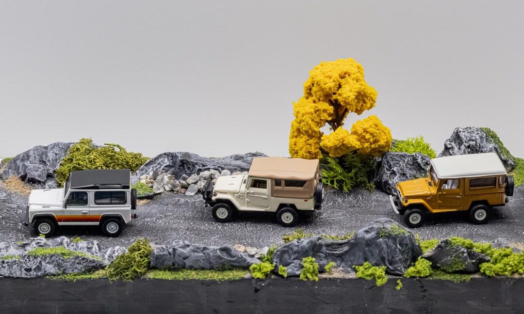 Handmade Nature Scene Diorama for 1/64 Scale Diecast Vehicles Made From ...