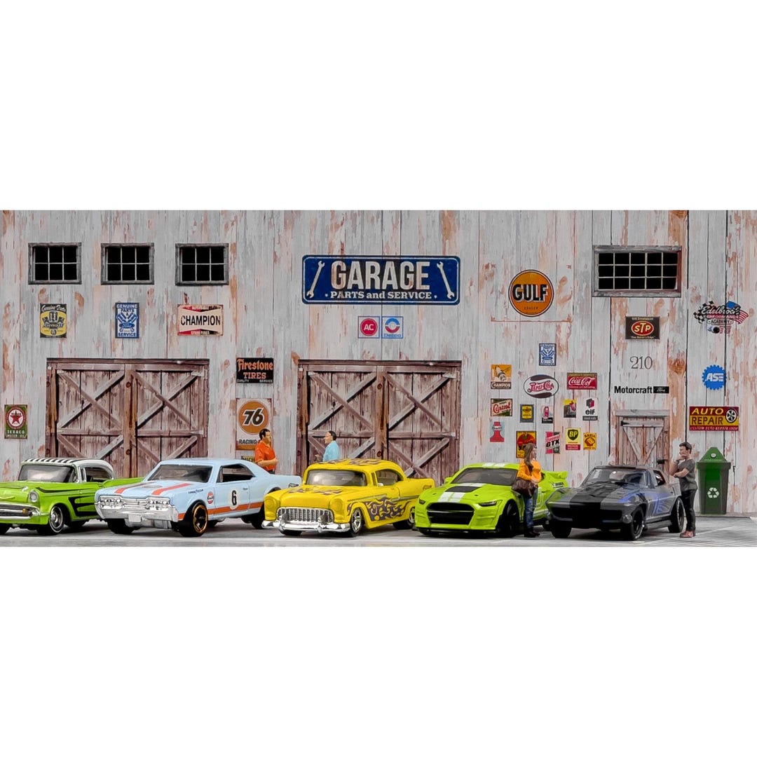 1/64 Scale Backdrop Diorama Display Diecast Vehicles Digital Download ...
