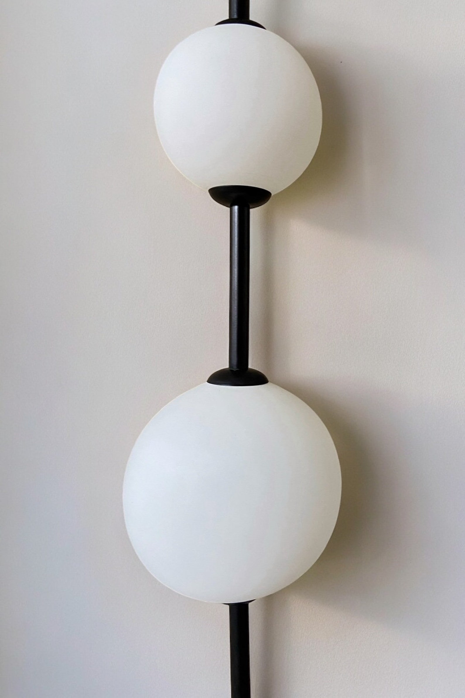 3 Globe Wall Sconce, Black Wall Sconce, Wall Light, Decorative Wall ...