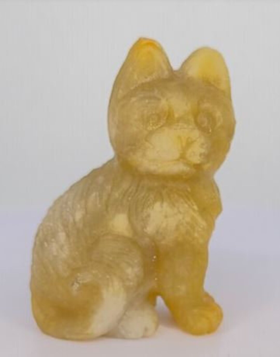 Honey Calcite Sitting Cat Detailed Crystal Carving - Etsy