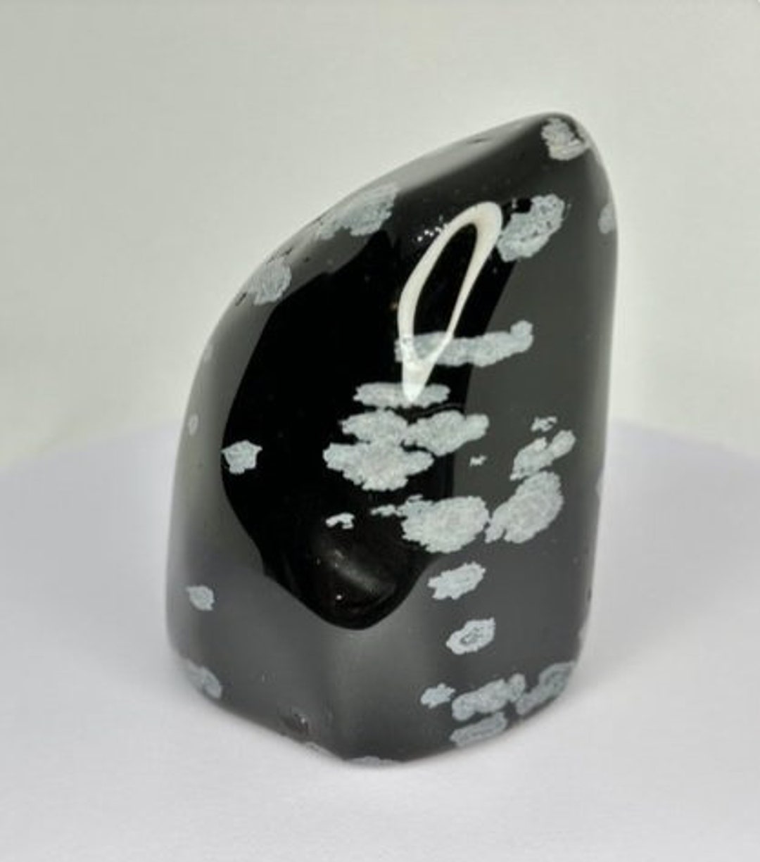 Snowflake Obsidian Freeform Crystal- Root Chakra - Etsy