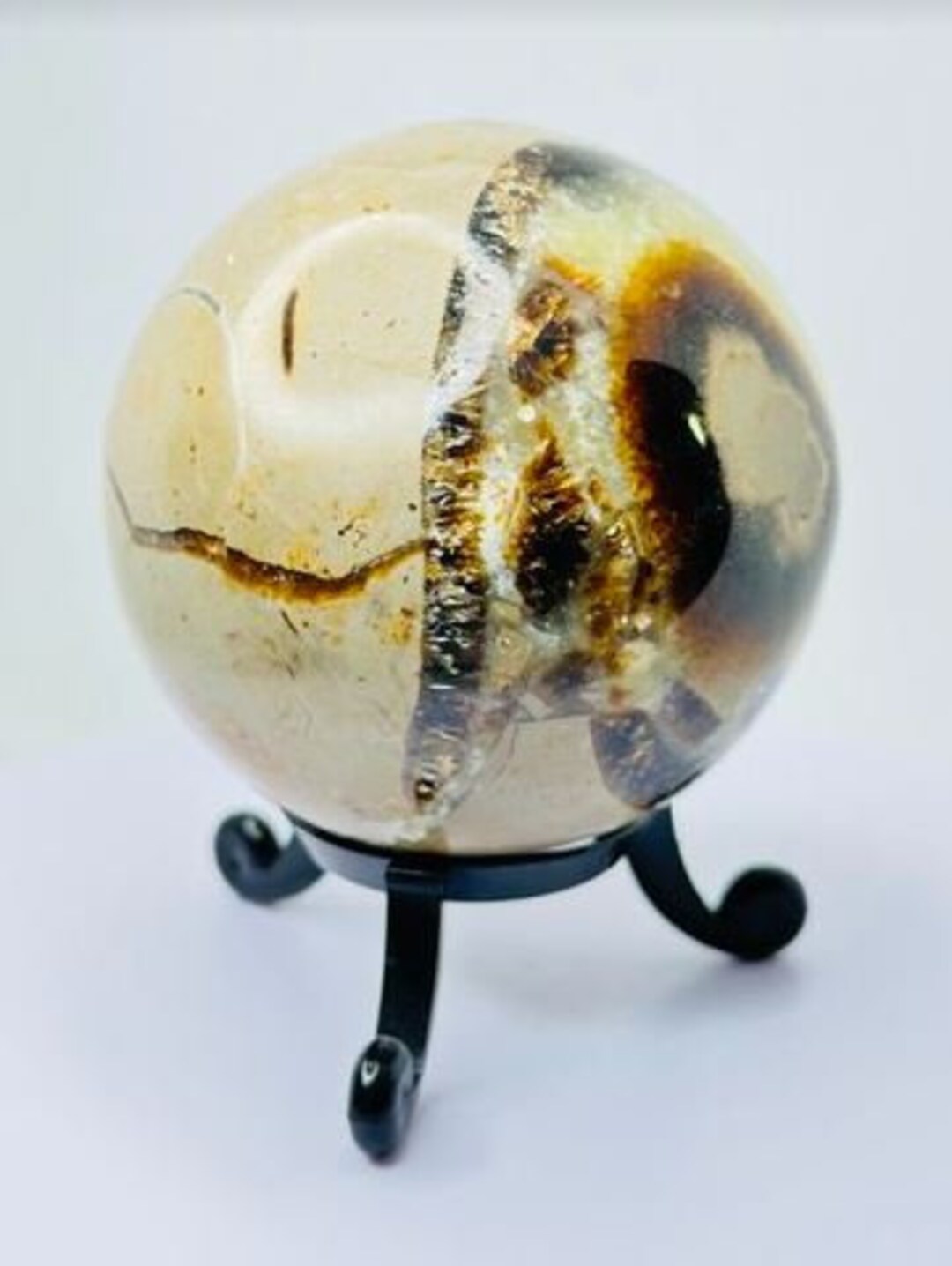 Septarian Sphere With Stand- Root Chakra - Etsy