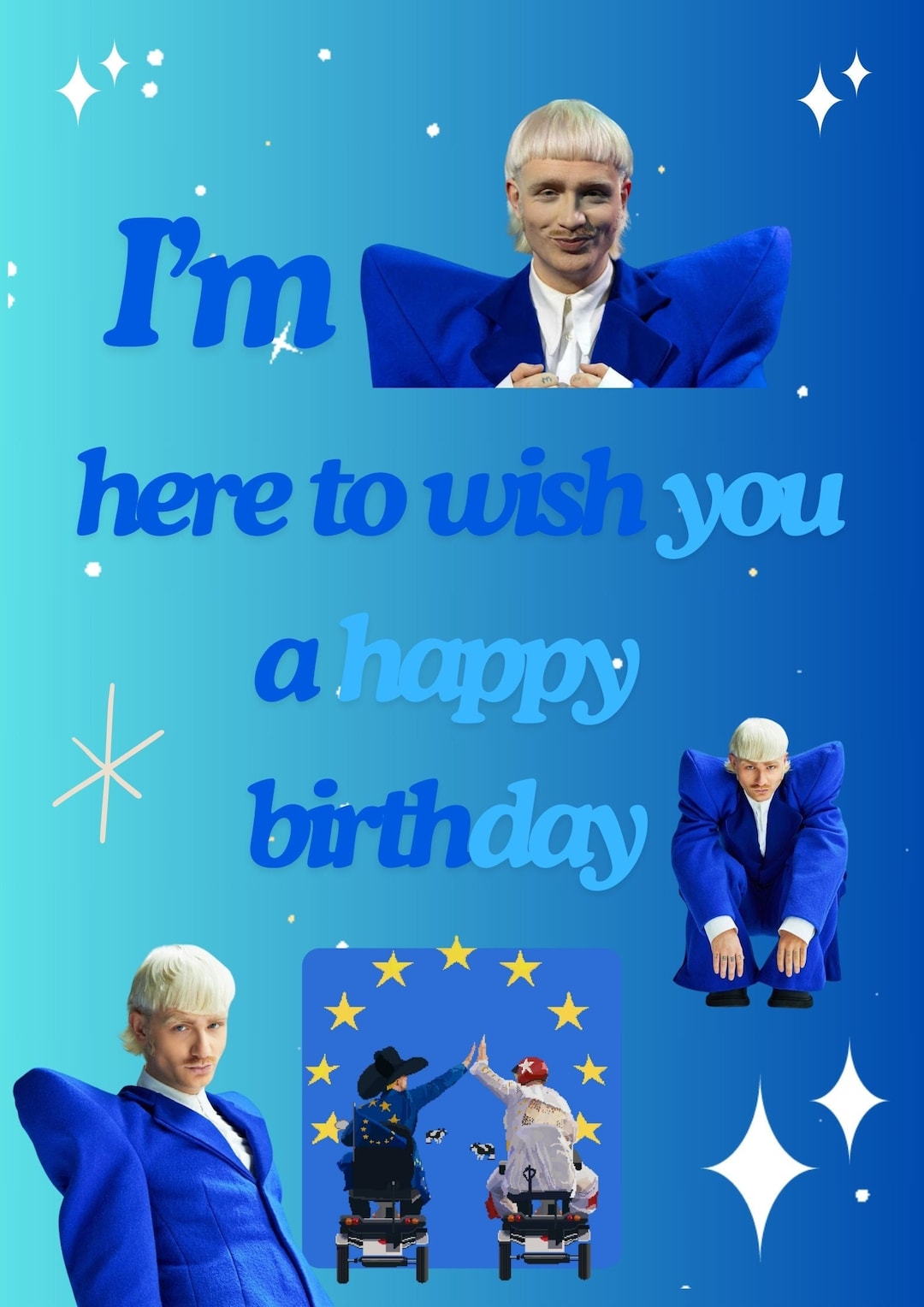 Eurovision Happy Birthday Cards - Etsy