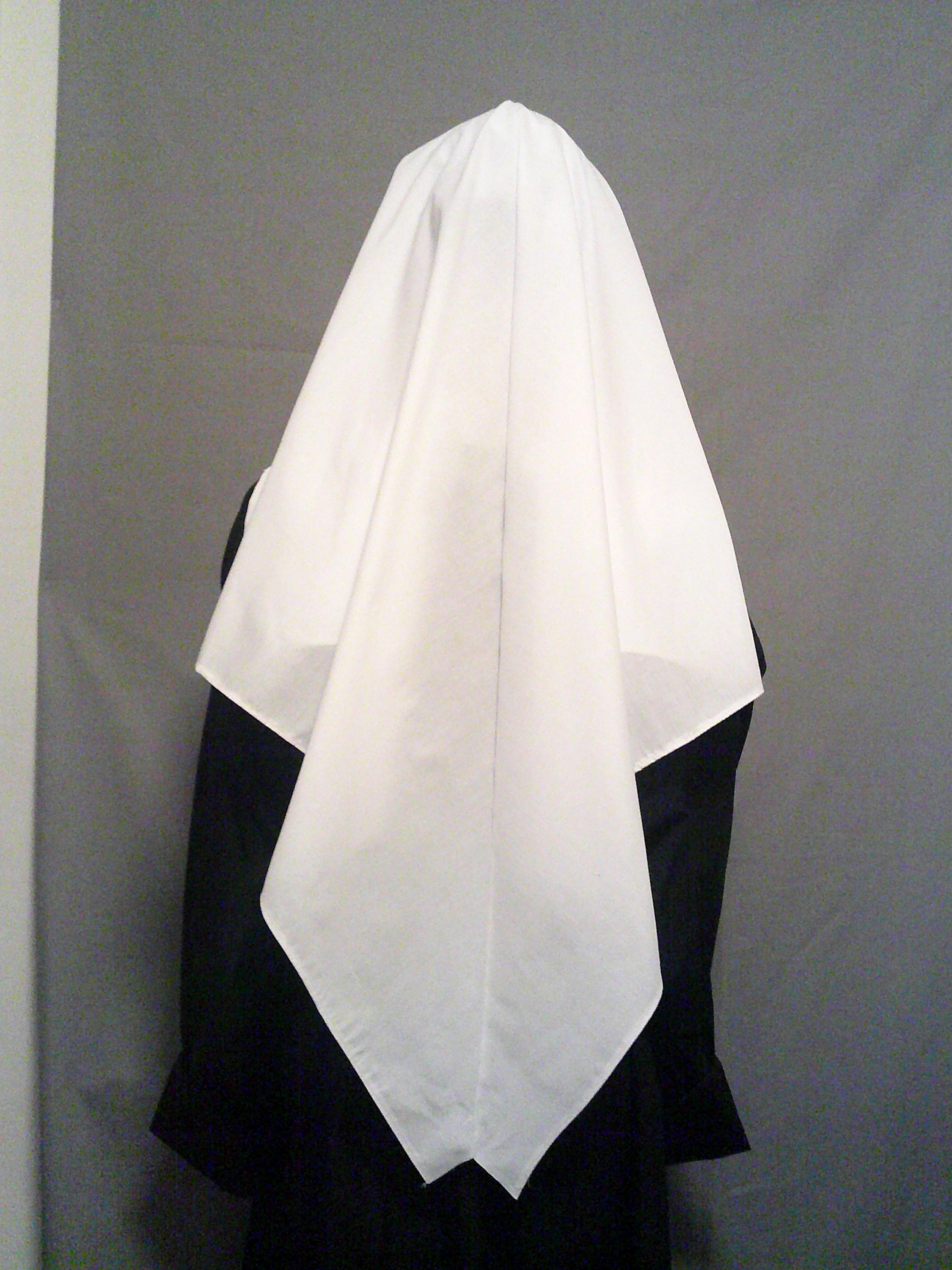 NUN VEIL - White Nursing Veil Set. ,nun Habits, Veils , Vintaged Habits ...