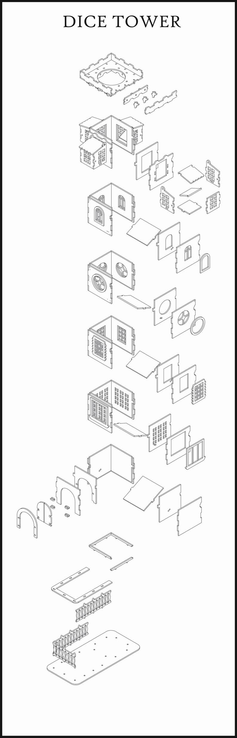 Modular Dice Tower – 3mm Laser Cut File, Digital Download - Etsy Canada
