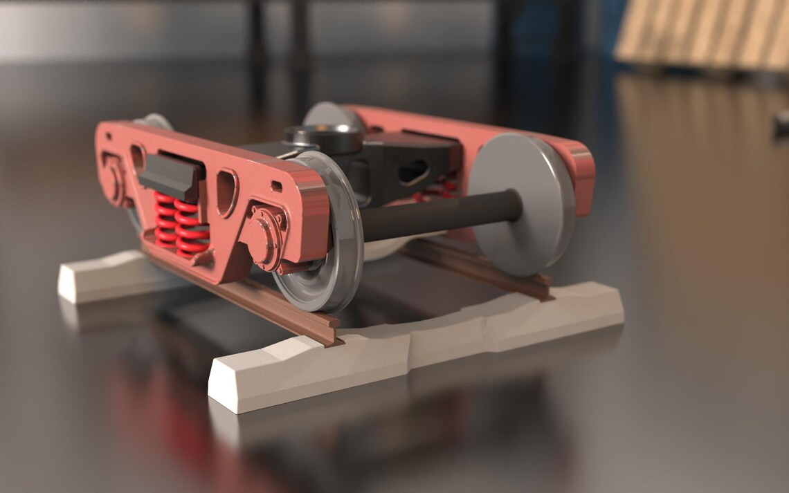 3D Printable Bogie, Bolster, and Wheel Design – Digital File - Etsy