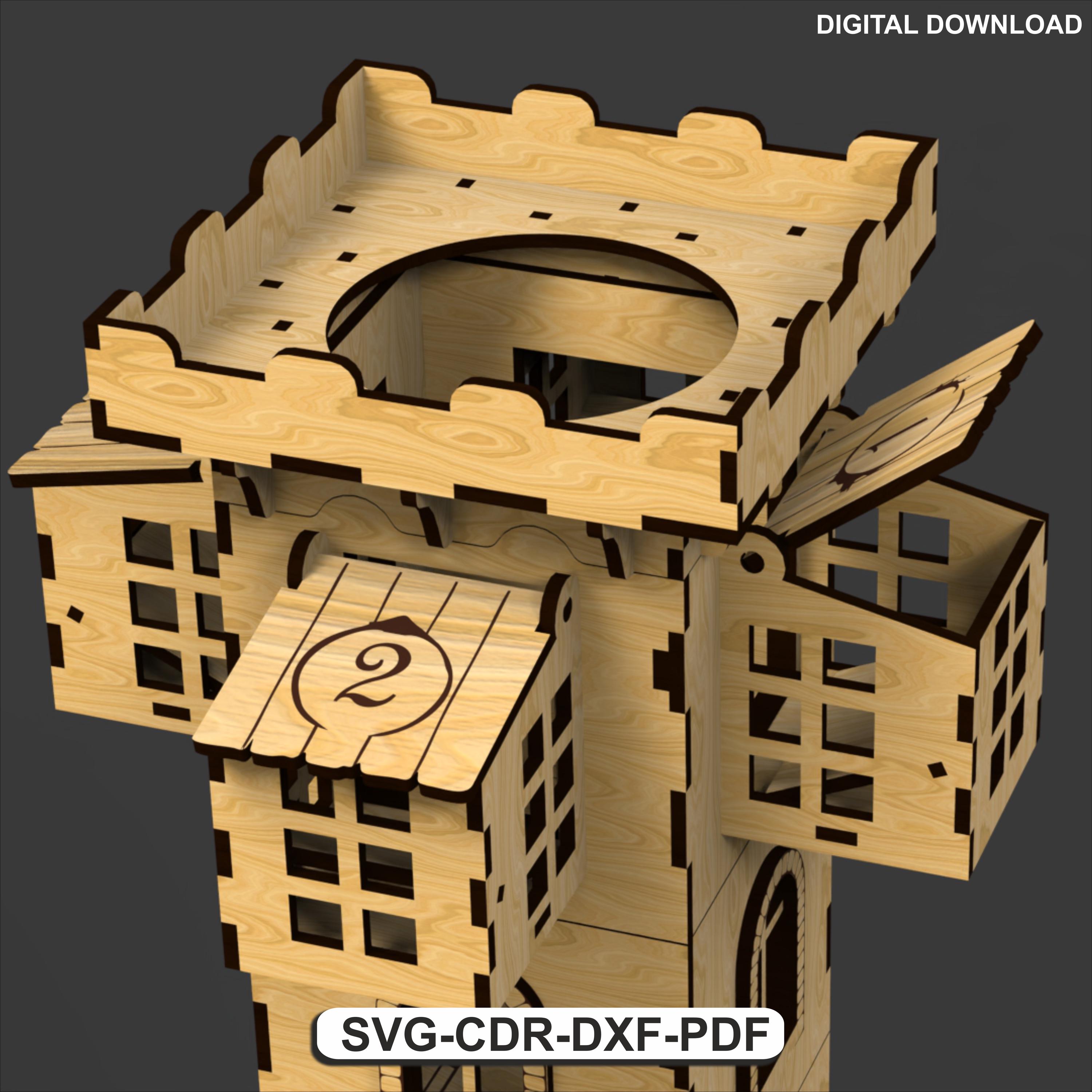 Modular Dice Tower – 3mm Laser Cut File, Digital Download - Etsy
