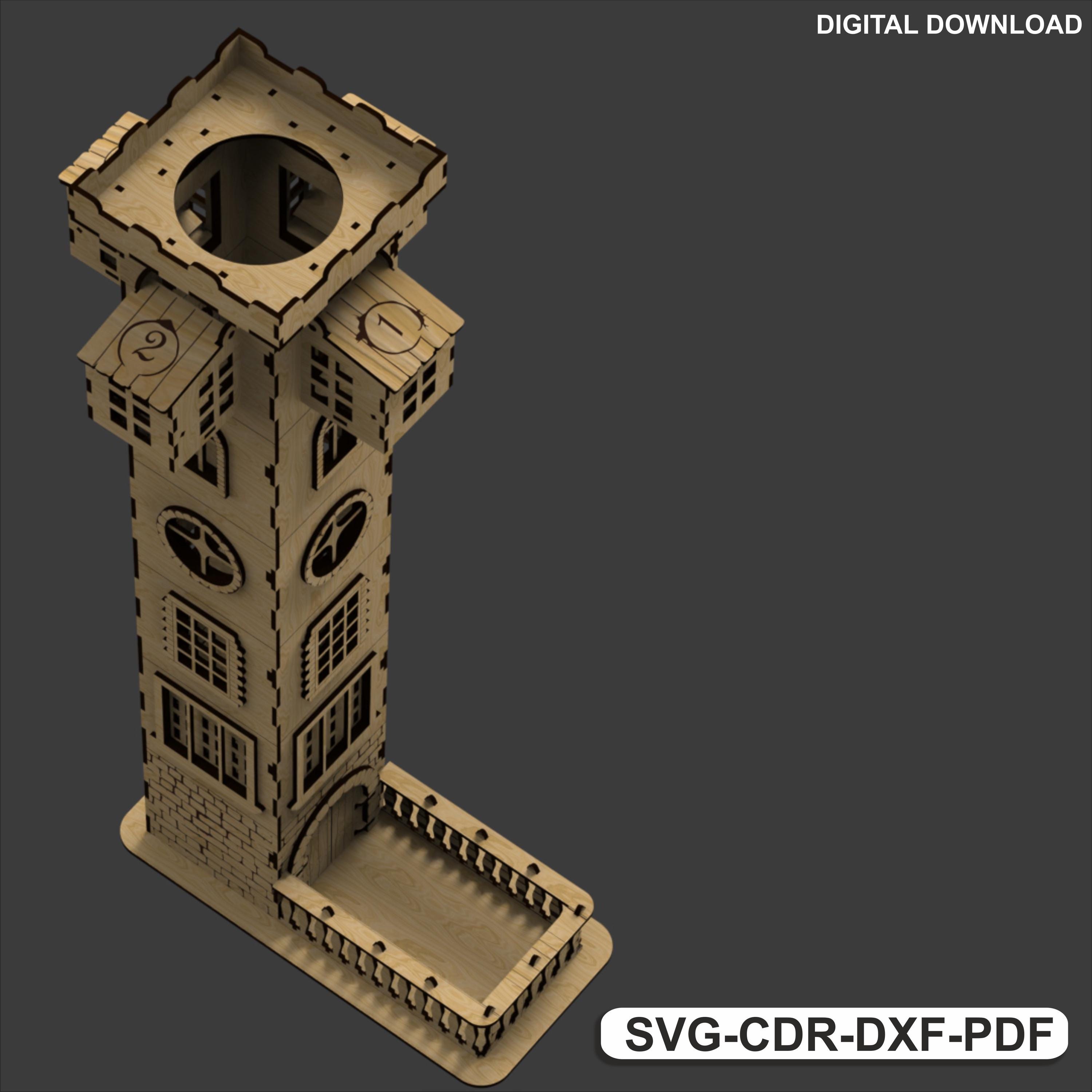 Modular Dice Tower – 3mm Laser Cut File, Digital Download - Etsy