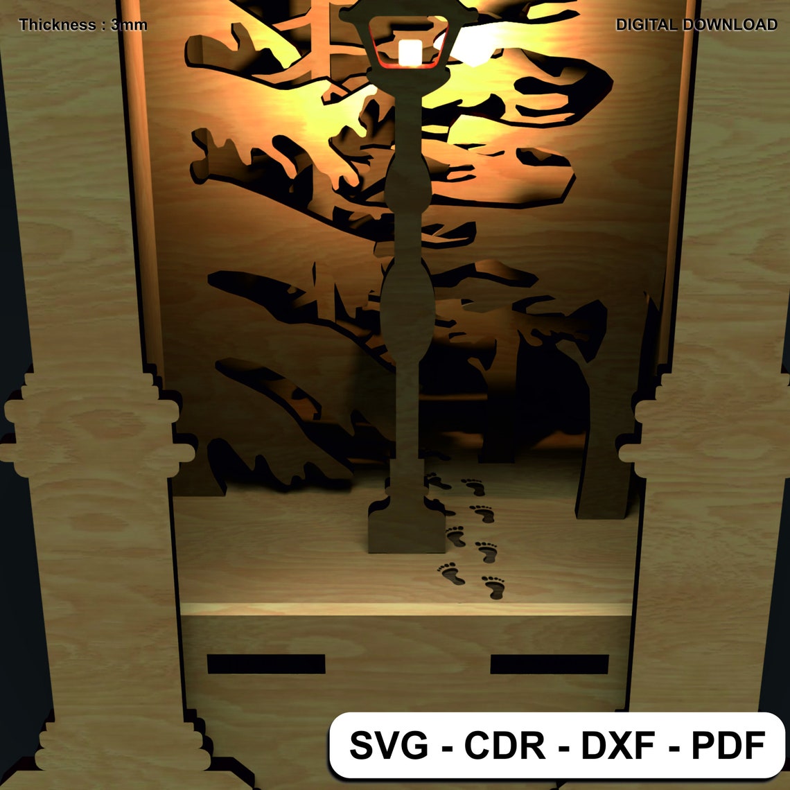 Narnia Book Nook SVG - Laser Cut Shelf Insert Plan (digital Download ...