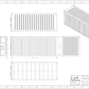 1:10 Scale 20FT Shipping Container - 3D Print - STL File - Digital File ...