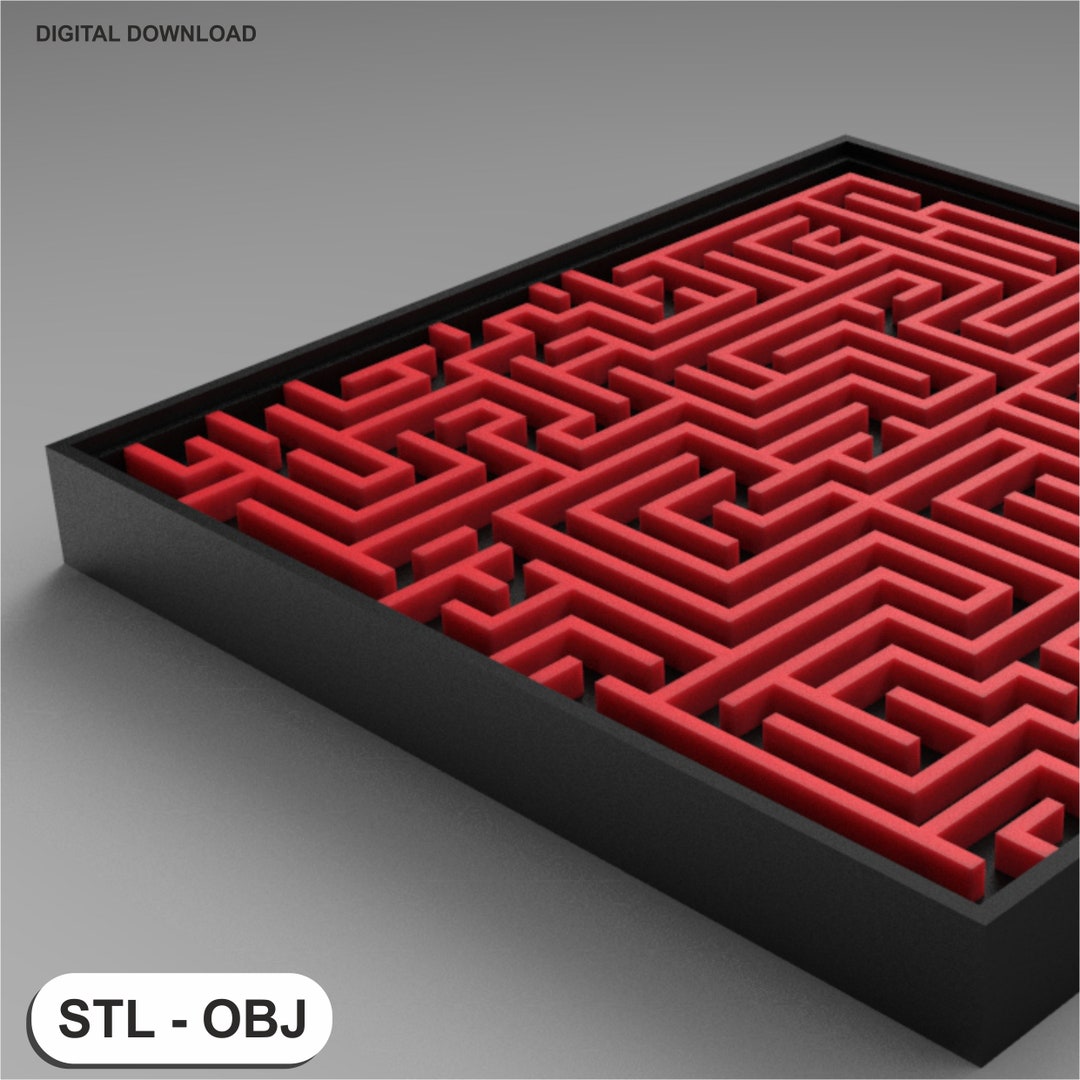 Digital Design File - Maze Runner Challenge Game - 3D Print ...