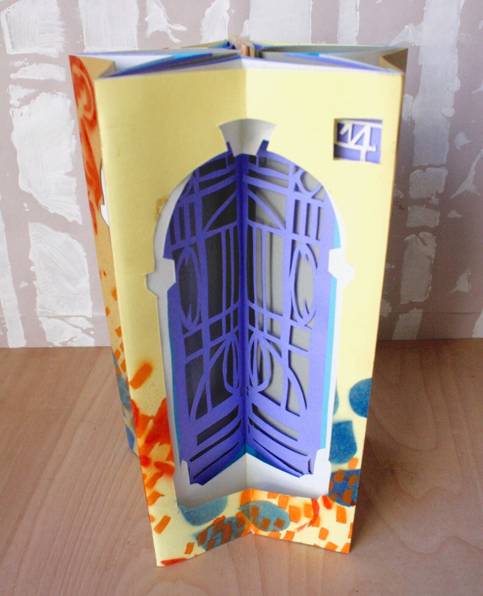 Carousel Pop-up Book exarchia Doors, One of a Kind Original Artwork ...