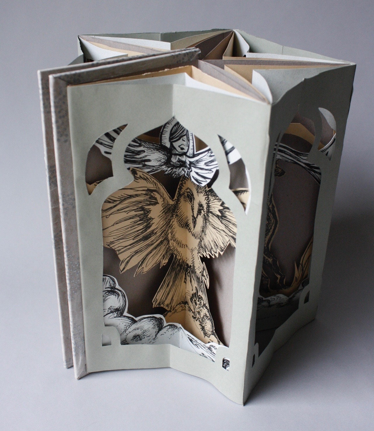 Carousel Pop-up Book little Chapels One of a Kind Original Artwork ...