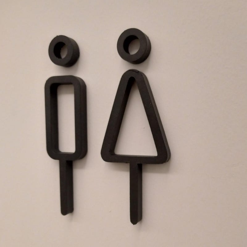 Metal Bathroom Sign - Etsy