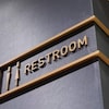 Modern Restroom Sign, Restroom Sign, Acrylic Wc Sign, Gender Door Sign ...