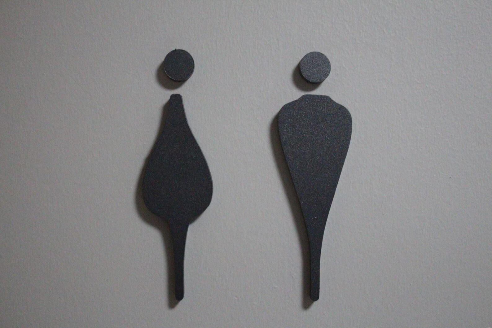 Bathroom Metal Sign, Modern Restroom Sign, Men Women Sign, Business Wc ...