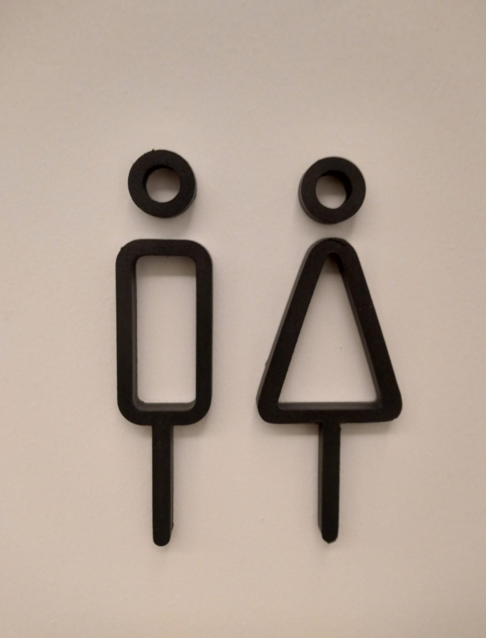 Bathroom Metal Sign, Modern Restroom Sign, Men Women Sign, Business Wc ...