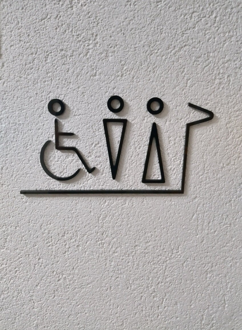 Restroom Sign, Bathroom Sign, Bathroom Wall Decor, Business Sign, Door ...