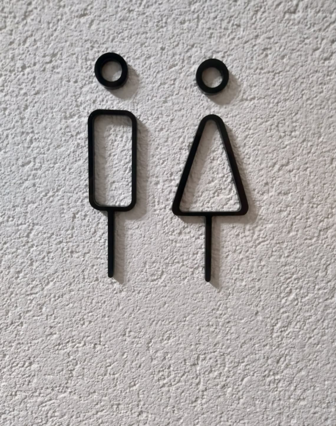 Restroom Sign, Bathroom Sign, Bathroom Wall Decor, Business Sign, Door ...