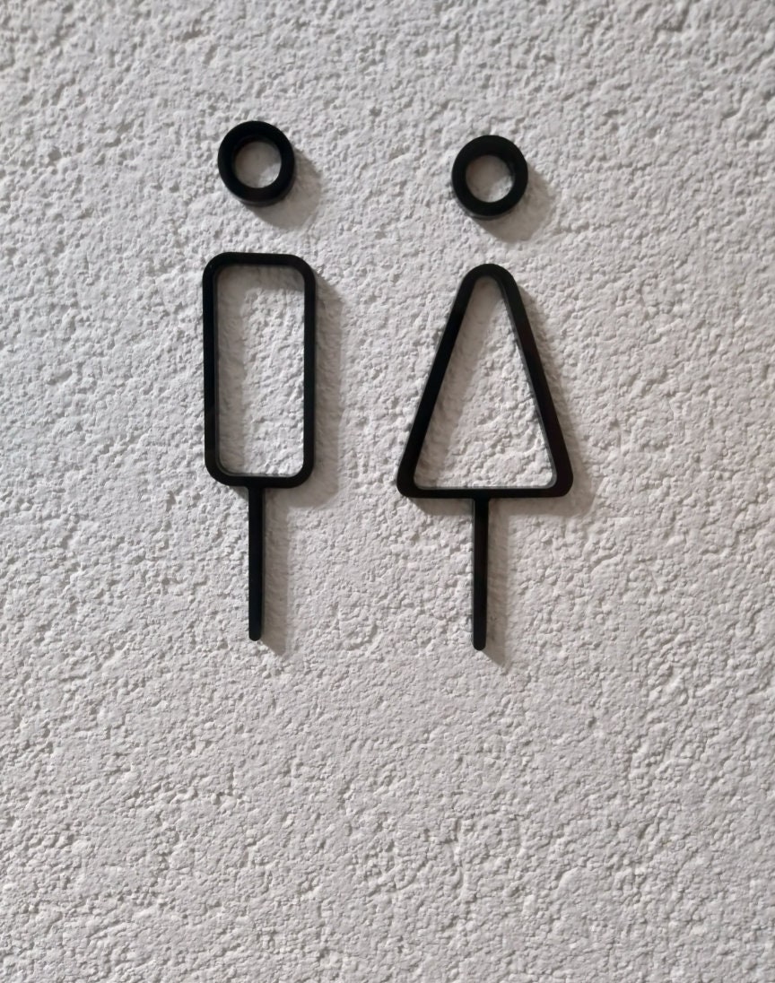 Restroom Sign, Bathroom Sign, Bathroom Wall Decor, Business Sign, Door ...