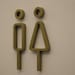 Metal WC Sign, Bathroom Sign, Restroom Sign, Bathroom Door Sign, Toilet ...