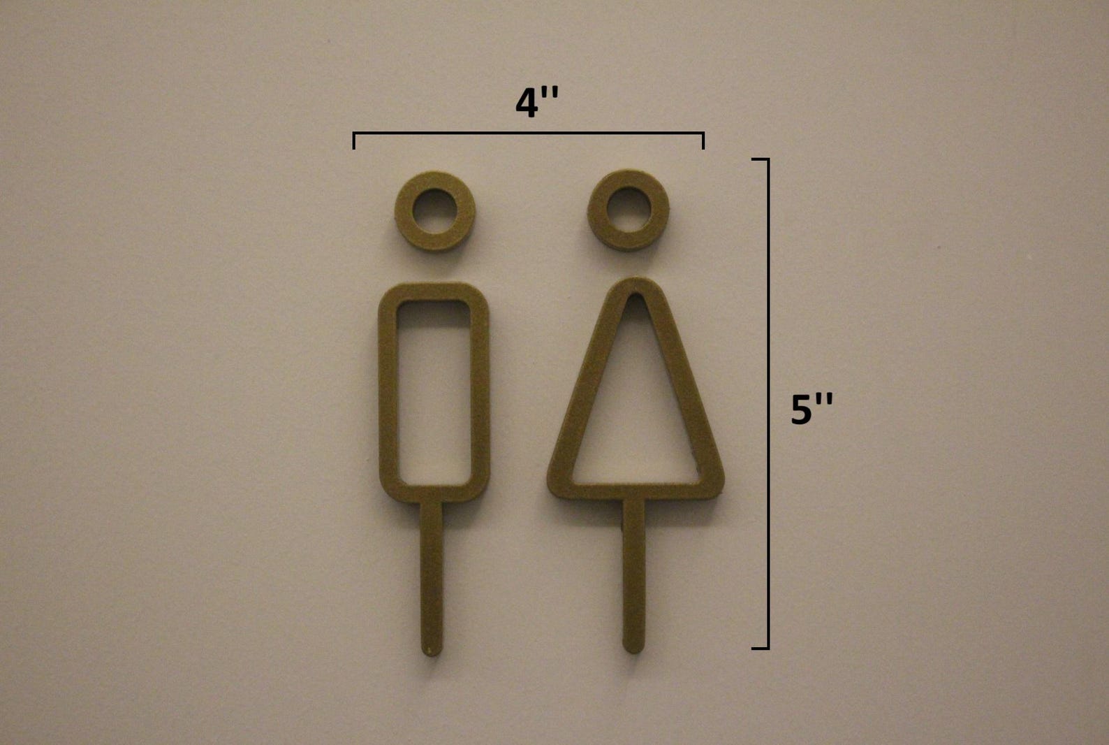 Metal WC Sign, Bathroom Sign, Restroom Sign, Bathroom Door Sign, Toilet ...