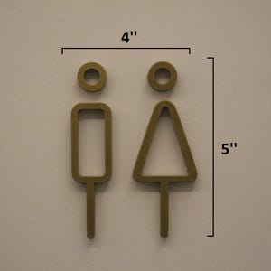 Metal WC Sign, Bathroom Sign, Restroom Sign, Bathroom Door Sign, Toilet ...