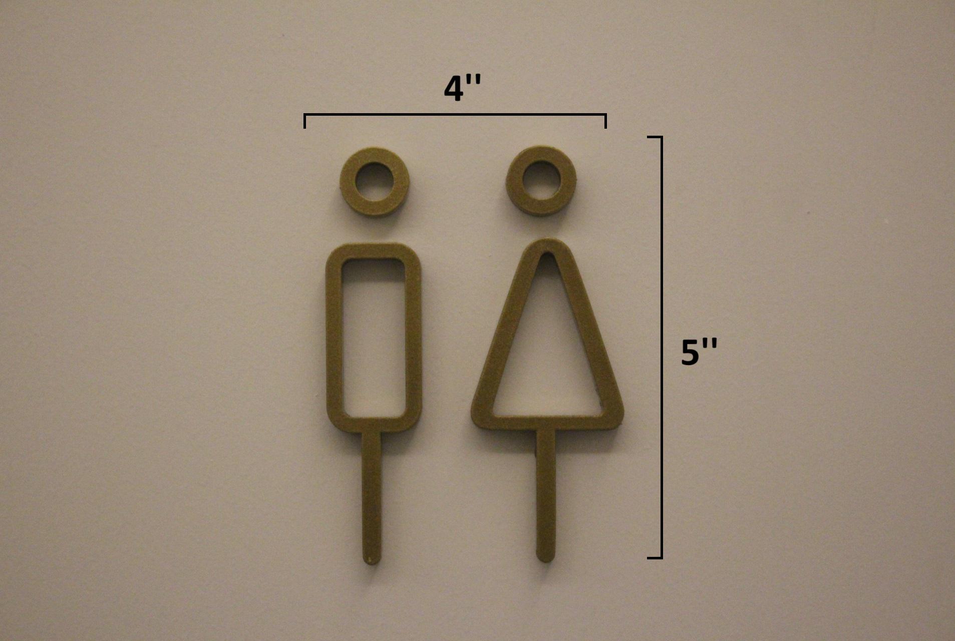 Metal WC Sign, Bathroom Sign, Restroom Sign, Bathroom Door Sign, Toilet ...