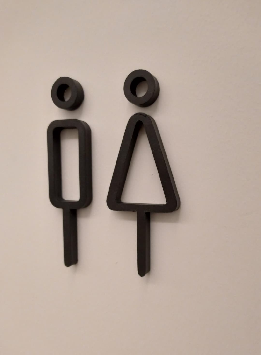 Bathroom Metal Sign, Modern Restroom Sign, Men Women Sign, Business Wc ...