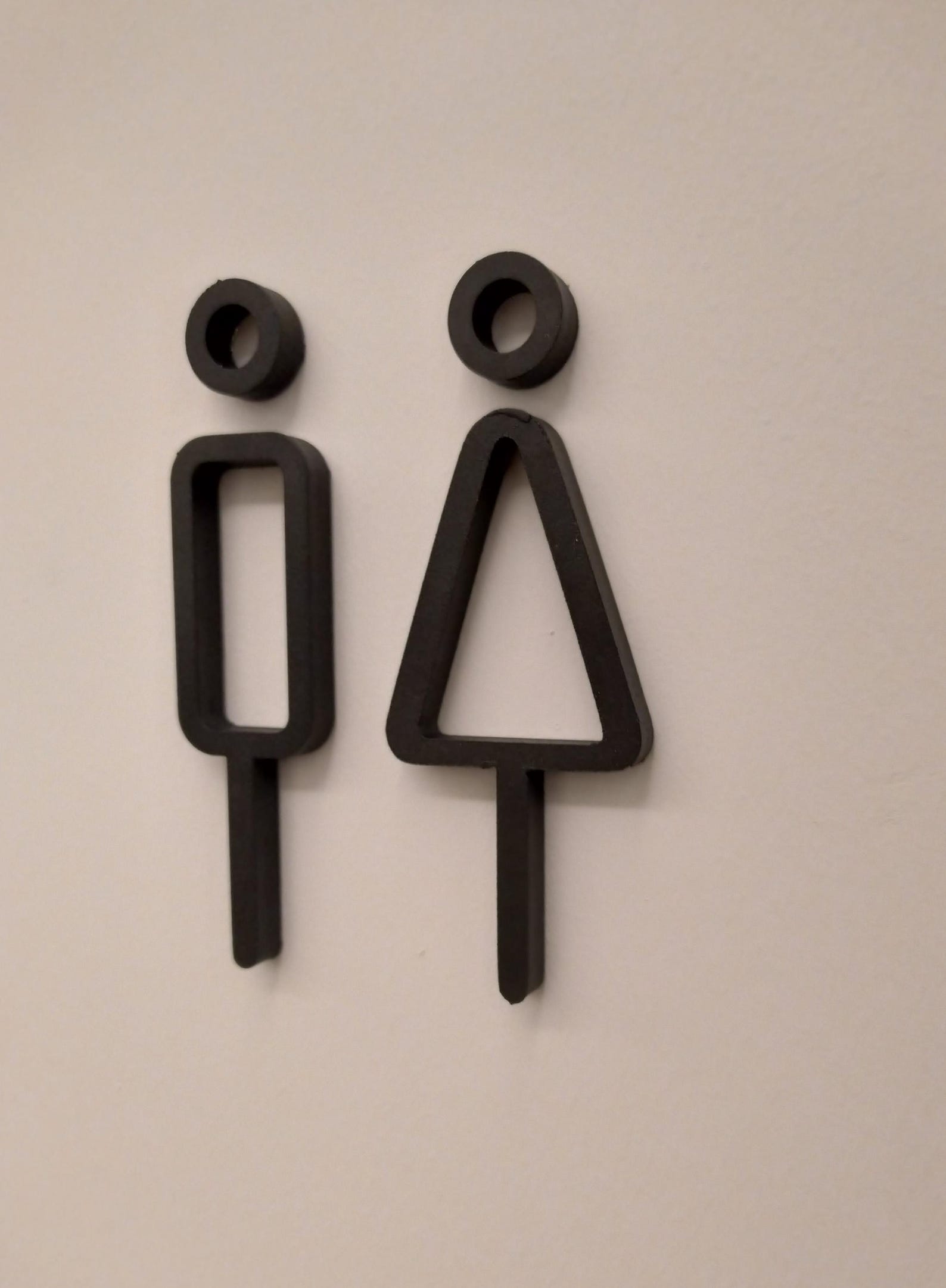 Bathroom Metal Sign, Modern Restroom Sign, Men Women Sign, Business Wc ...