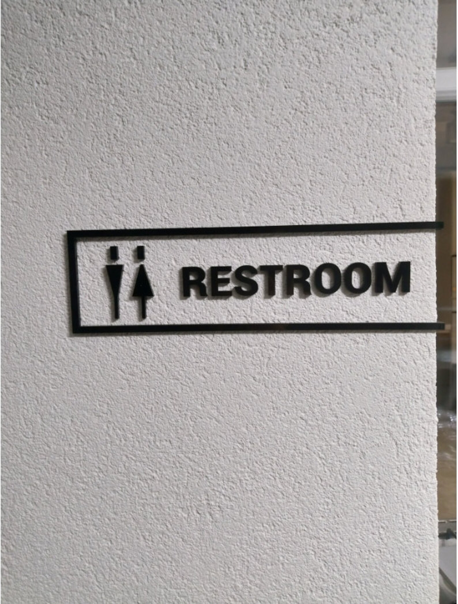 Modern Restroom Sign, Restroom Sign, Acrylic Wc Sign, Gender Door Sign ...