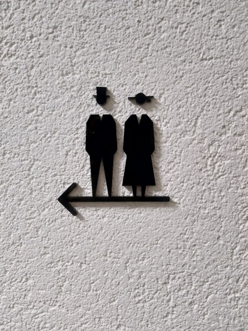 Restroom Sign, Bathroom Sign, Bathroom Wall Decor, Business Sign, Door ...