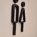 Bathroom Metal Sign, Modern Restroom Sign, Men Women Sign, Business Wc ...