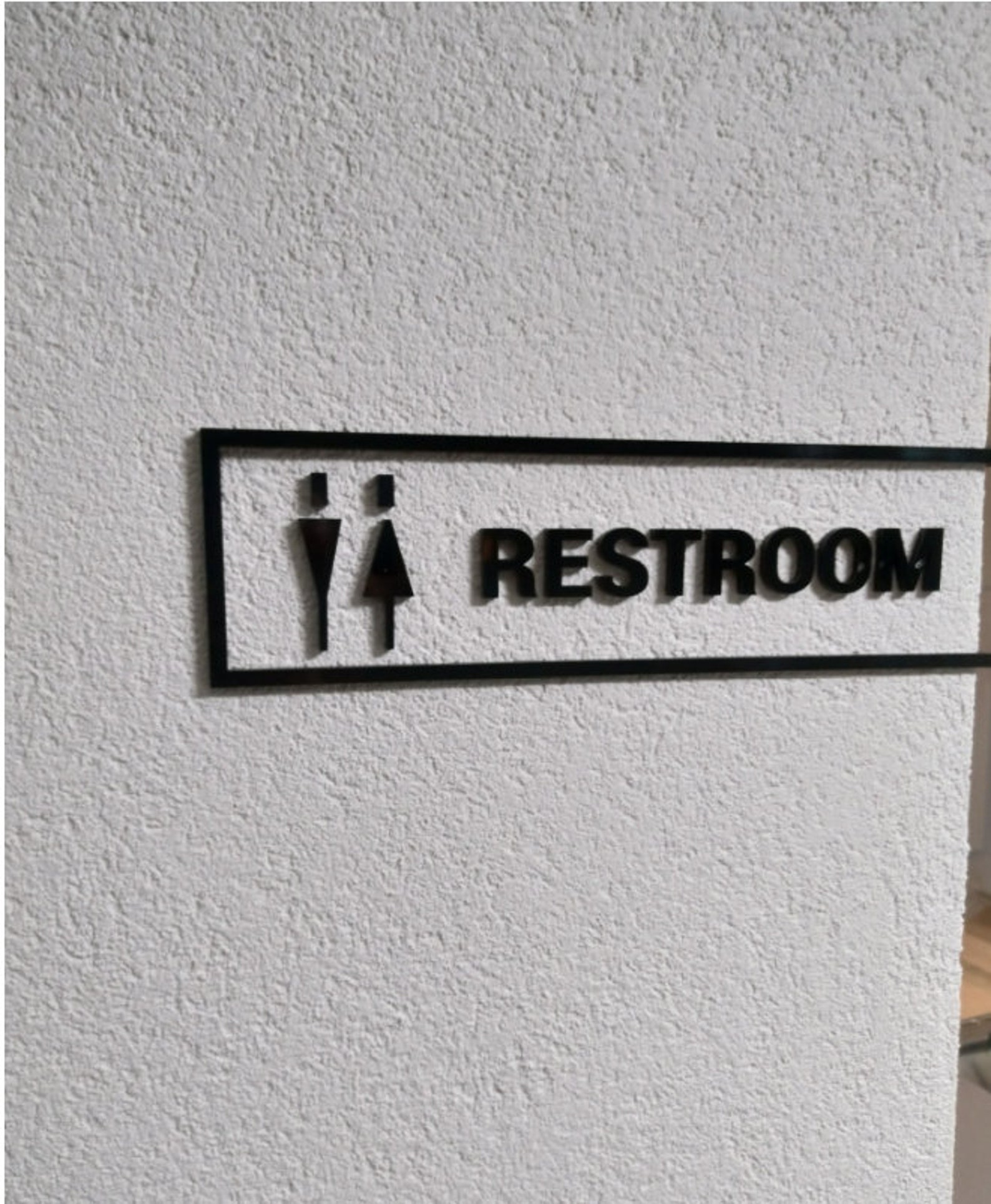 Modern Restroom Sign, Restroom Sign, Acrylic Wc Sign, Gender Door Sign ...