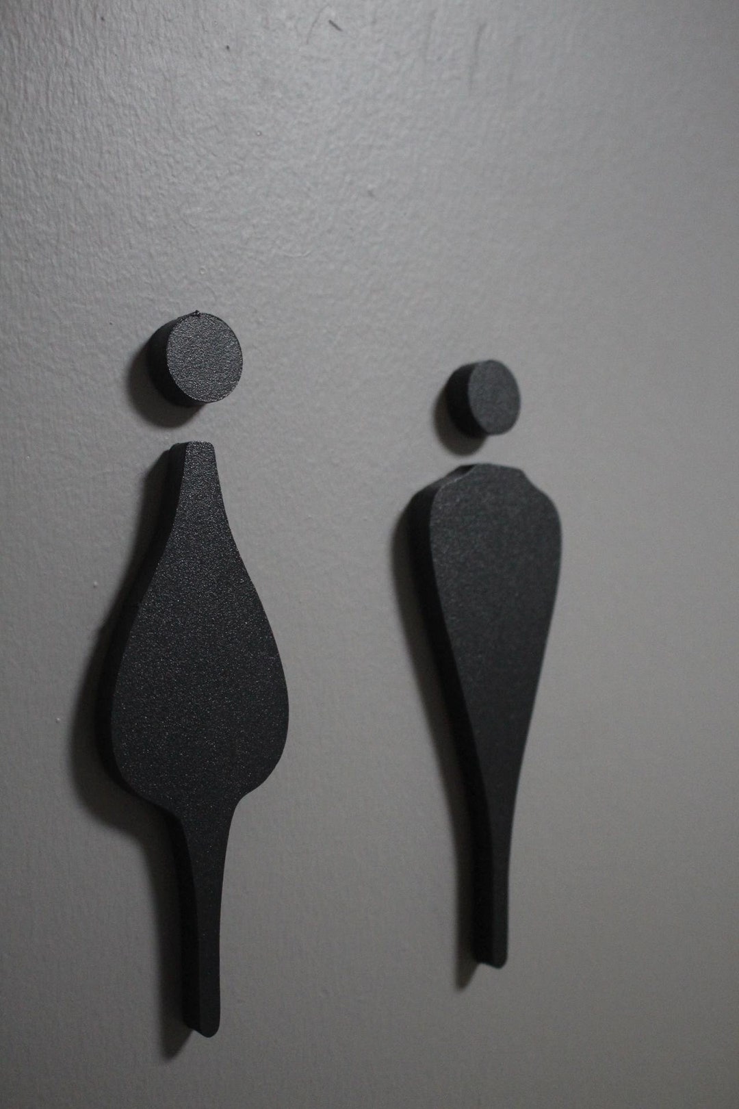 Bathroom Metal Sign, Modern Restroom Sign, Men Women Sign, Business Wc ...